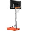 Tidoin 6.6 ft. H to 10 ft. H Orange Adjustable Height Portable ...