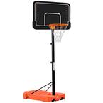 Tidoin 6.6 ft. H to 10 ft. H Orange Adjustable Height Portable ...