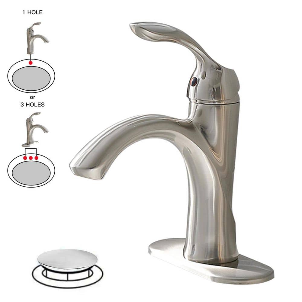 BWE Single Hole Single Handle Bathroom Faucet Lavatory Vanity Sink ...