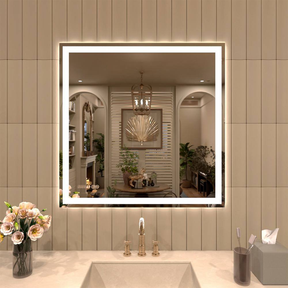 Have a question about TaiMei 36 in. W x 36 in. H Rectangular Frameless ...