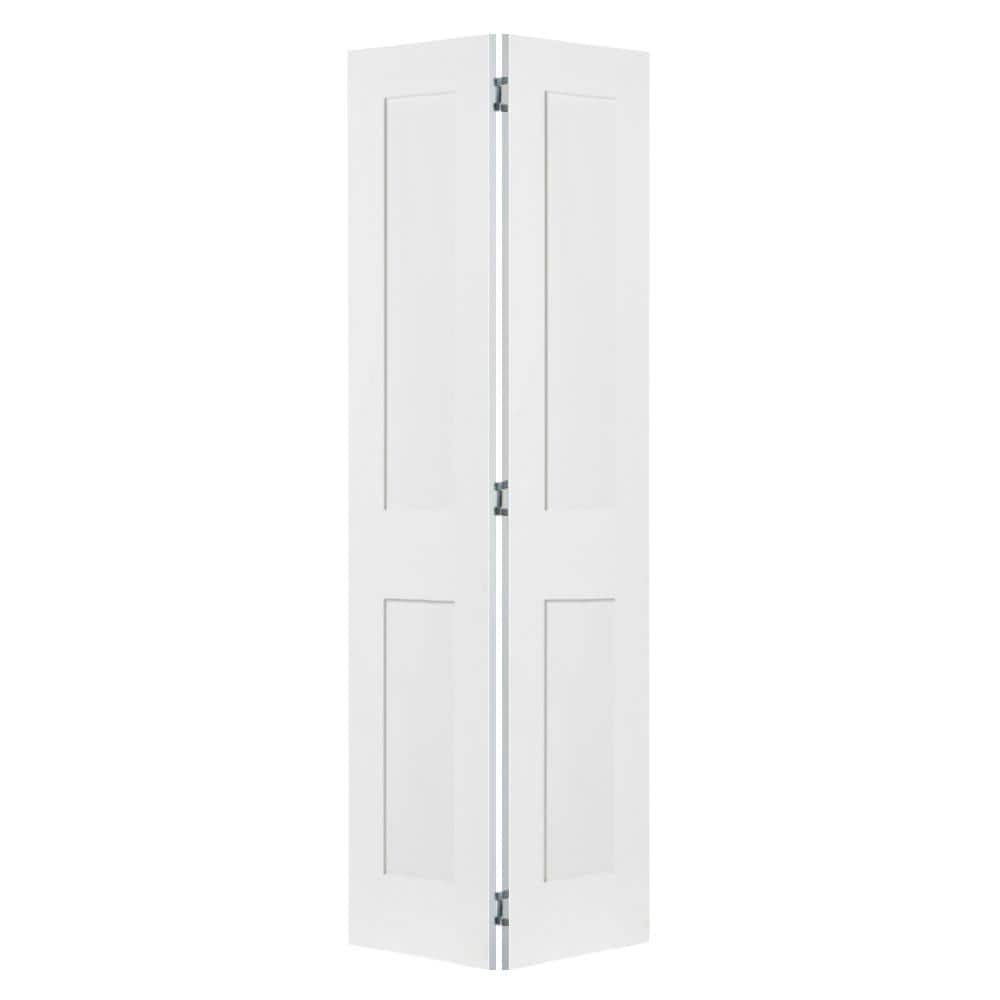 Krosswood Doors 24 in. x 80 in. Shaker 2-Panel Solid Core Primed Wood ...
