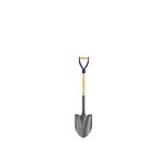 Bon Tool 27 in. Wood Handle Closed Back Round Point Shovel 28-143 - The ...