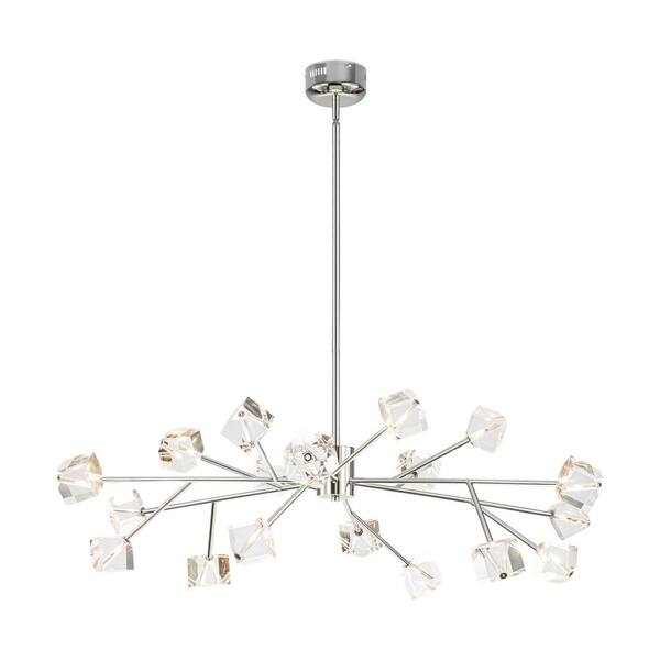 RRTYO Gaen 18-Light Chrome Modern Glam Magic Bean Cluster Pendant ...