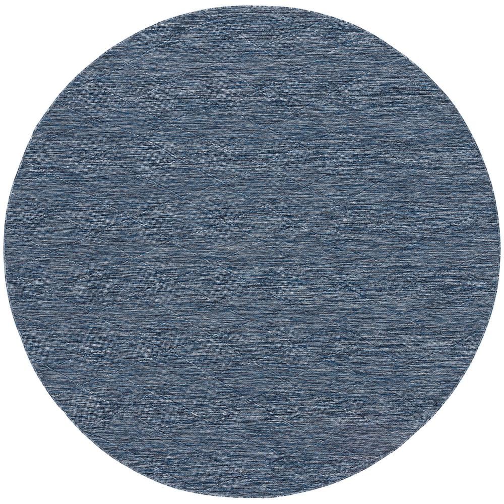 Nourison Practical Solutions Navy Blue 8 ft. x 8 ft. Diamond ...