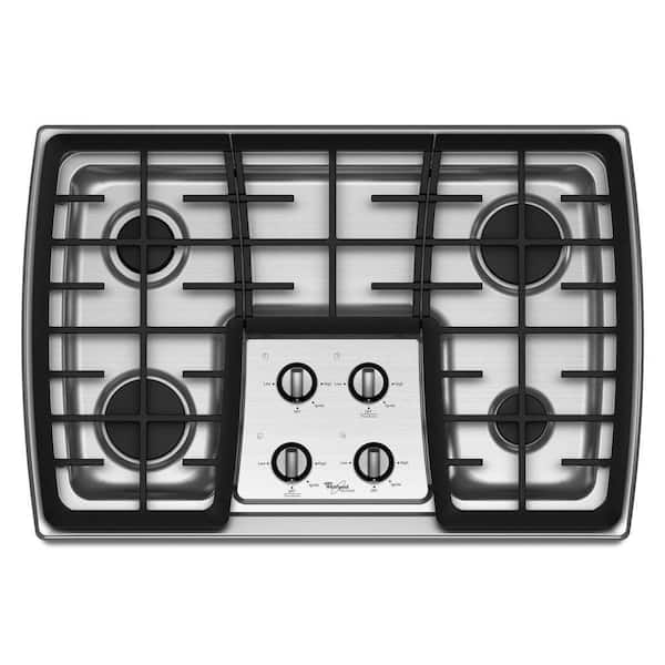 Whirlpool Gold 30 in. Gas Cooktop in Stainless Steel with 4 Burners ...
