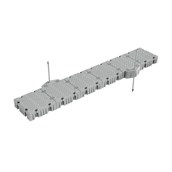 Tommy Docks Flexx 24 Ft Straight Floating Dock Package With Pipe