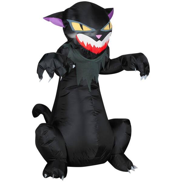 Home Accents Holiday 3.5 ft. Airblown Lighted Standing Cat 64761 - The ...