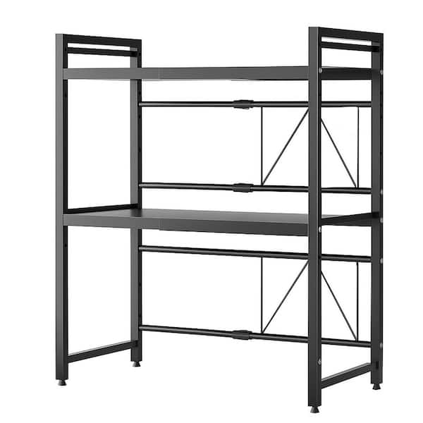 Anqtovp 25.5in D x 12.6in H x 31.5in W Black Assembled Carbon Steel ...