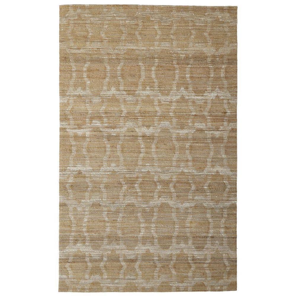 HomeRoots 4 X 6 Tan, Ivory Geometric Area Rug 2000565893 - The Home Depot