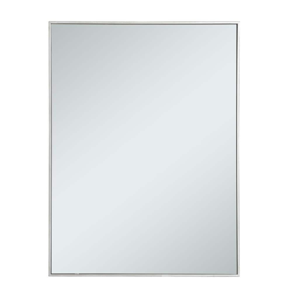 Timeless Home 30 in. W x 40 in. H x Contemporary Metal Framed Rectangle ...