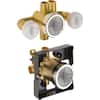 Delta Jetted Shower 6-Setting Rough-In Valve with Extra Outlet R18000 ...