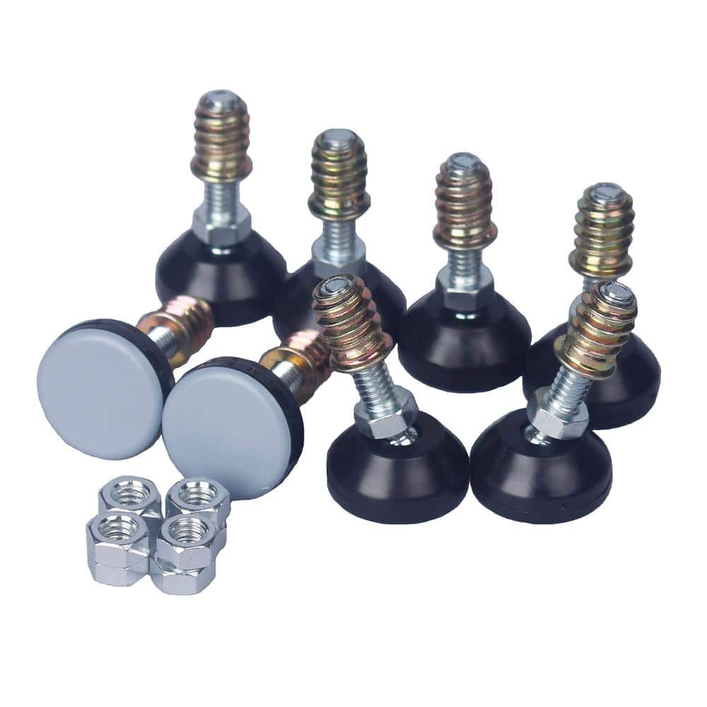 Angel Sar Furniture Leveler with Threaded Shank Adjust Pads, 25 mm 1/4 ...