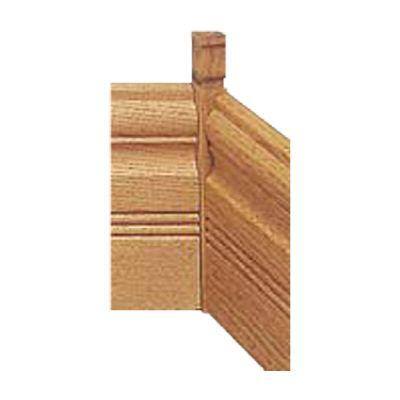 Ornamental Mouldings 6-3/4 in. x 7/8 in x 7/8 in. Red Oak Inside Corner ...