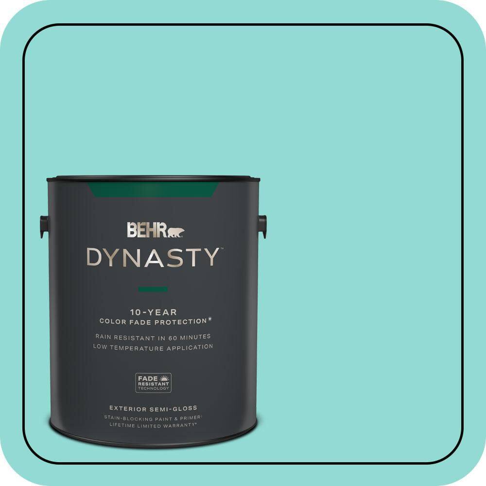BEHR DYNASTY 1 gal. #490A-3 Sweet Rhapsody Semi-Gloss Enamel Exterior ...