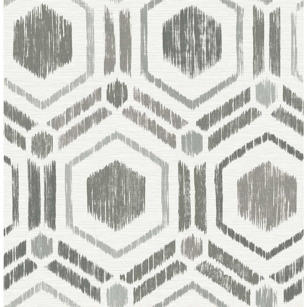 A-Street Prints Borneo Taupe Geometric Grasscloth Taupe Wallpaper ...