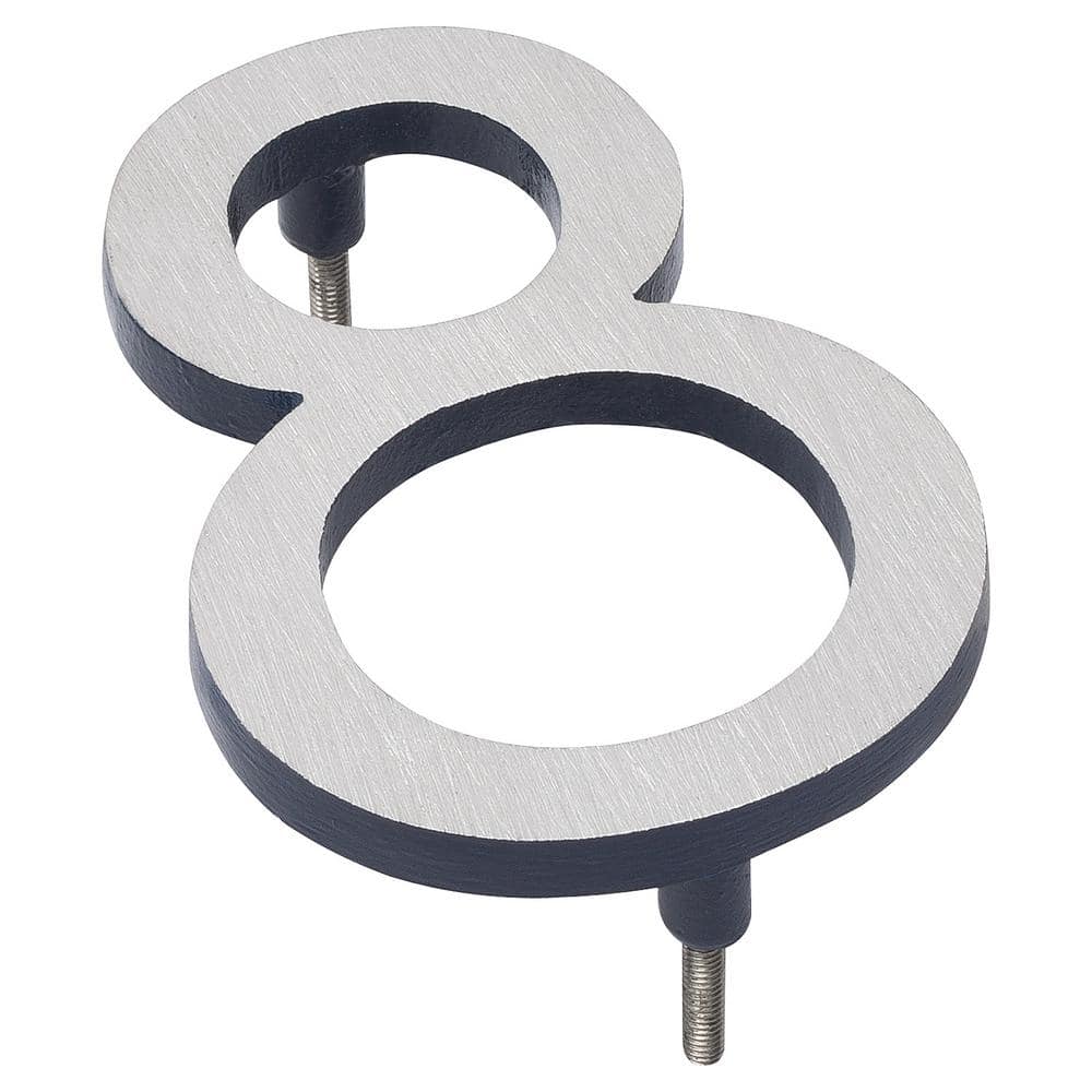 Montague Metal Products 4 in. Satin Nickel/Navy 2-Tone Aluminum ...