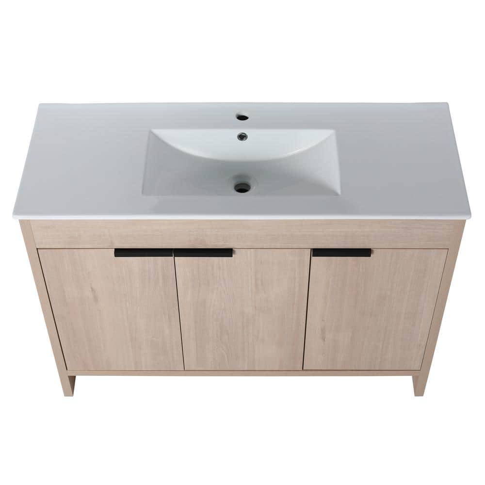 ANTFURN 18.30 in. W x 47.60 in. D x 34.30 in. H Freestanding Bath ...