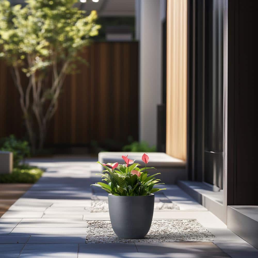 Sapcrete Lightweight 10 in. x 9.5 in. Granite Gray Extra Large Tall ...