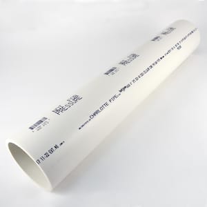 VENTRAL 3 in. x 1 ft. Schedule 40 PVC Plain-End Pressure Pipe PI000-43 ...