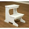 Homecraft Furniture White 2-Step Stool SS52WH - The Home Depot