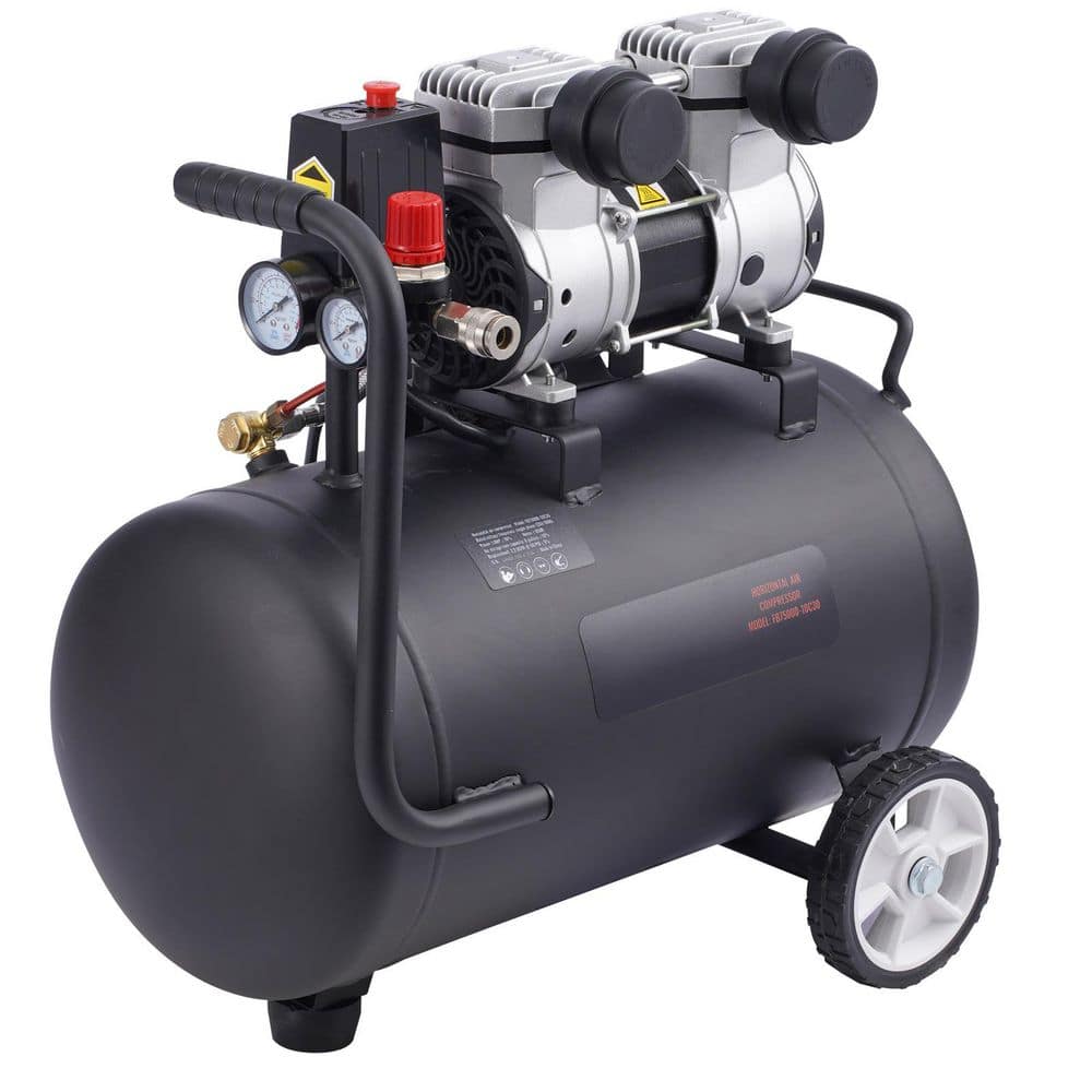SKYSHALO Air Compressor, 8 Gal. Steel Tank, 1HP 2.2 CFM@90 PSI Oil Free ...