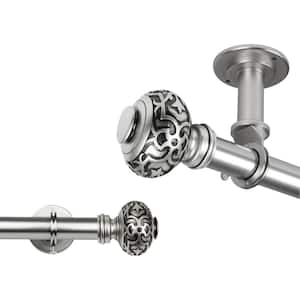 Rod Desyne Bonnet Ceiling 48 in. - 84 in., 1 in. Dia Single Curtain Rod ...