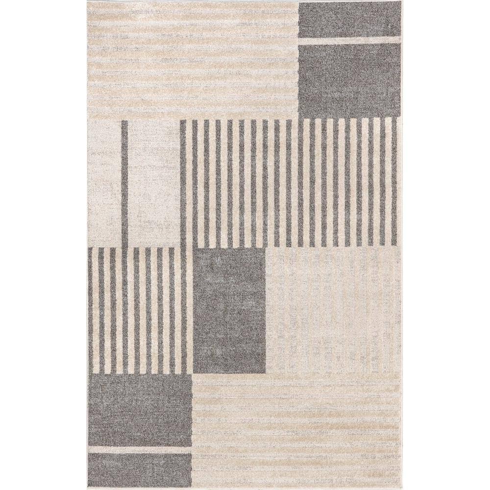 nuLOOM Adabelle Modern Striped Beige 8 ft. x 10 ft. Area Rug ACBY05A ...