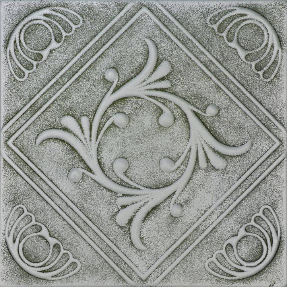 A La Maison Ceilings Diamond Wreath 1.6 ft. x 1.6 ft. Glue Up Foam ...