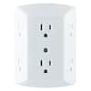 GE 6-Outlet Grounded Adapter-Spaced Tap 50759 - The Home Depot