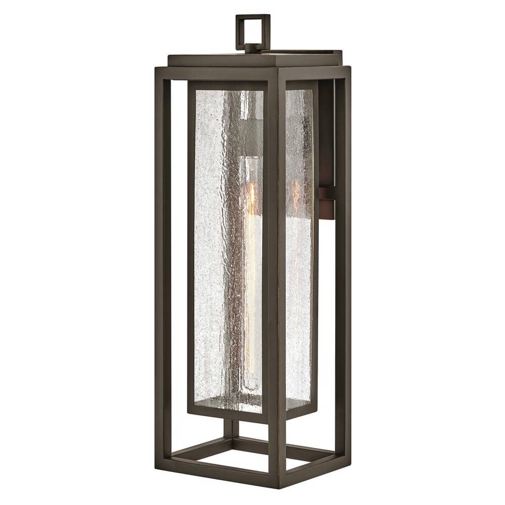 HINKLEY Republic 1-Light Oil Rubbed Bronze Hardwired Outdoor Wall ...