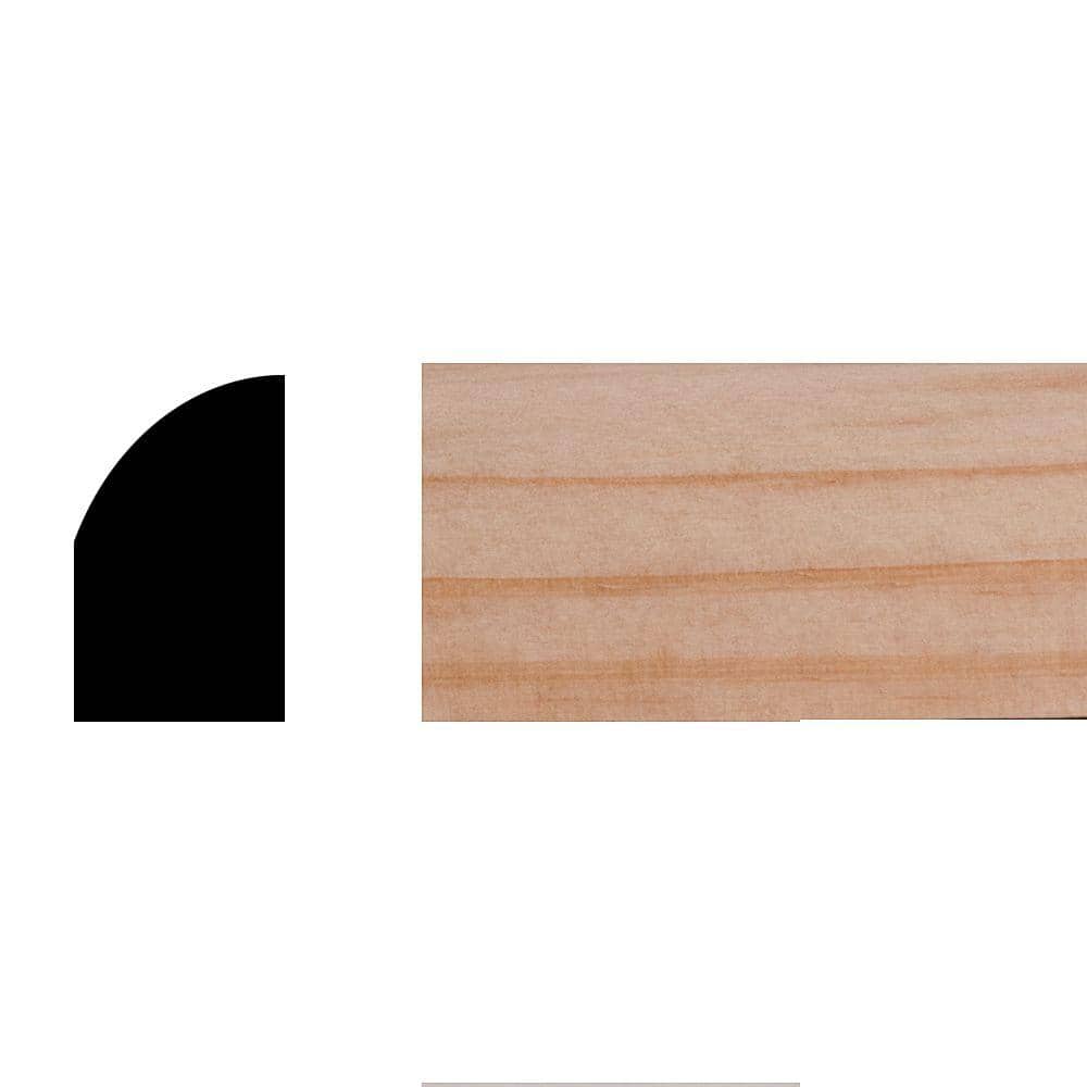 Builder's Choice WM 129 7/16 in. x 11/16 in. Pine Shoe Moulding HDSP129 ...