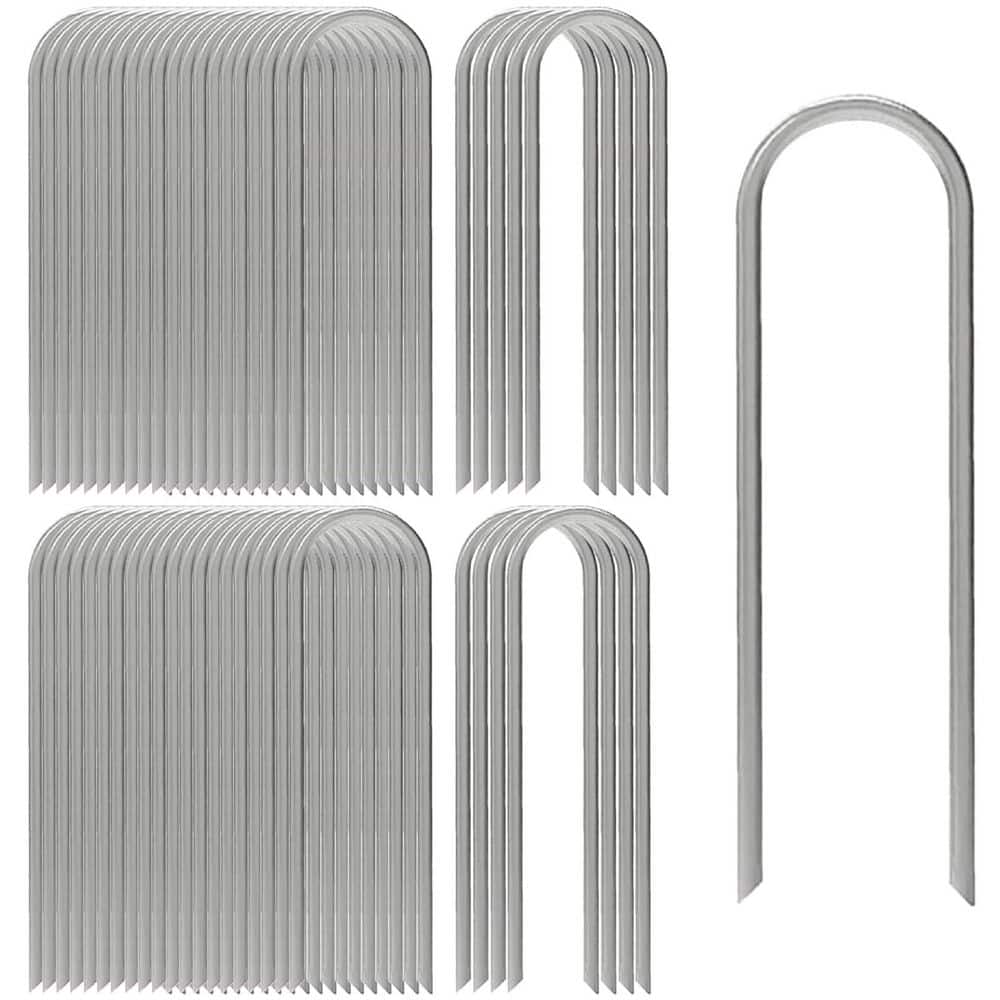 SenQWFa 12 in. 1.5 in. Landscape Ground Garden Stake Heavy Duty ...