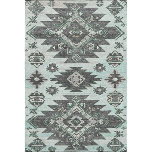 Addison Rugs Mayfield Premium Machine Washable Abstract AMF1945 Mint 8 ...