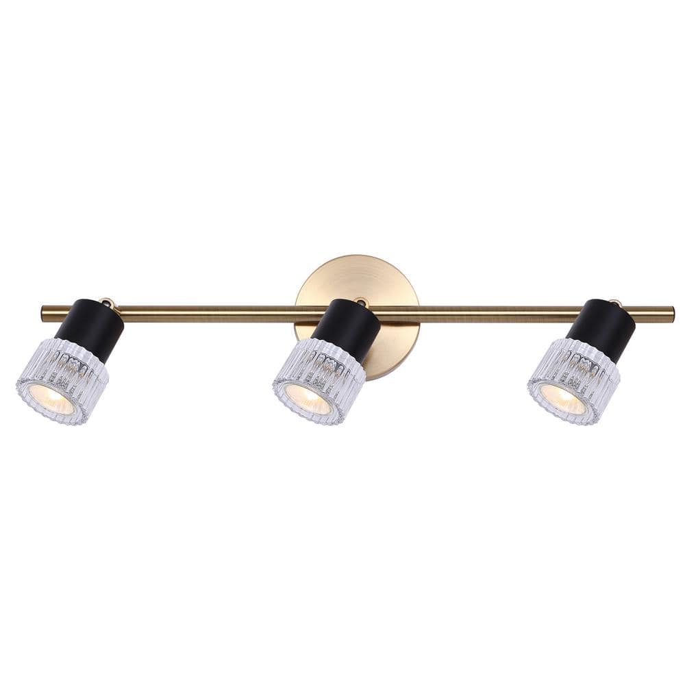Reviews for CANARM Elsee 1.9 ft. Gold and Matte Black Halogen Wall ...