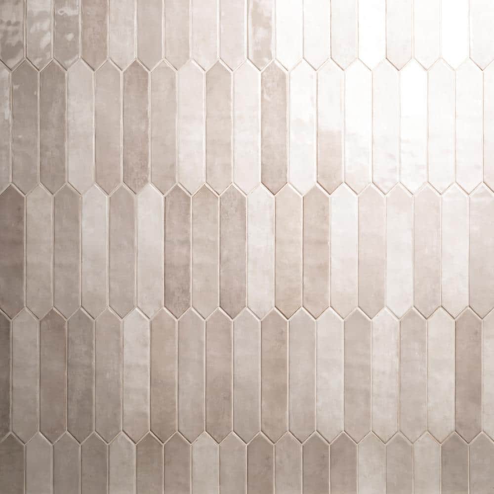 MSI Lakeview Sterling Picket 2.5 in. x 13 in. Glossy Ceramic Wall Tile ...