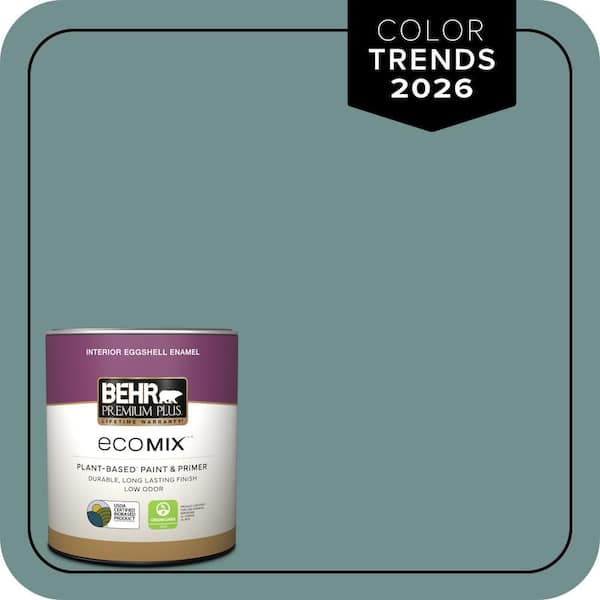 BEHR PREMIUM PLUS 1 qt. #PPU12-03 Dragonfly Eggshell Enamel EcoMix ...