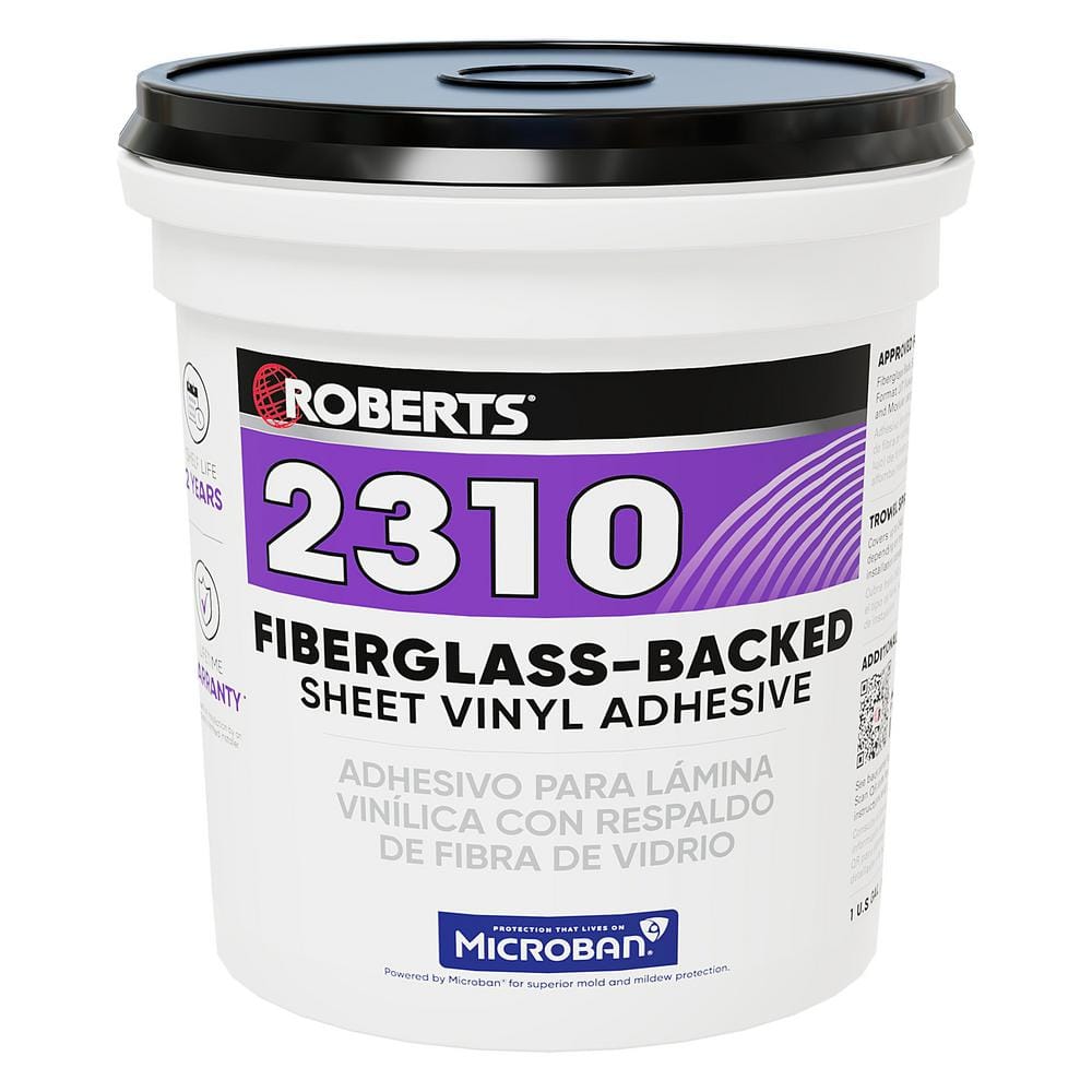 Have a question about ROBERTS 2310 1 Gal. (4 qt.) Resilient Flooring Adhesive for Fiberglass ...
