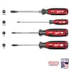 Milwaukee Multi-Bit Screwdriver Set with Cushion Grip (4-Piece) MT200-4 ...