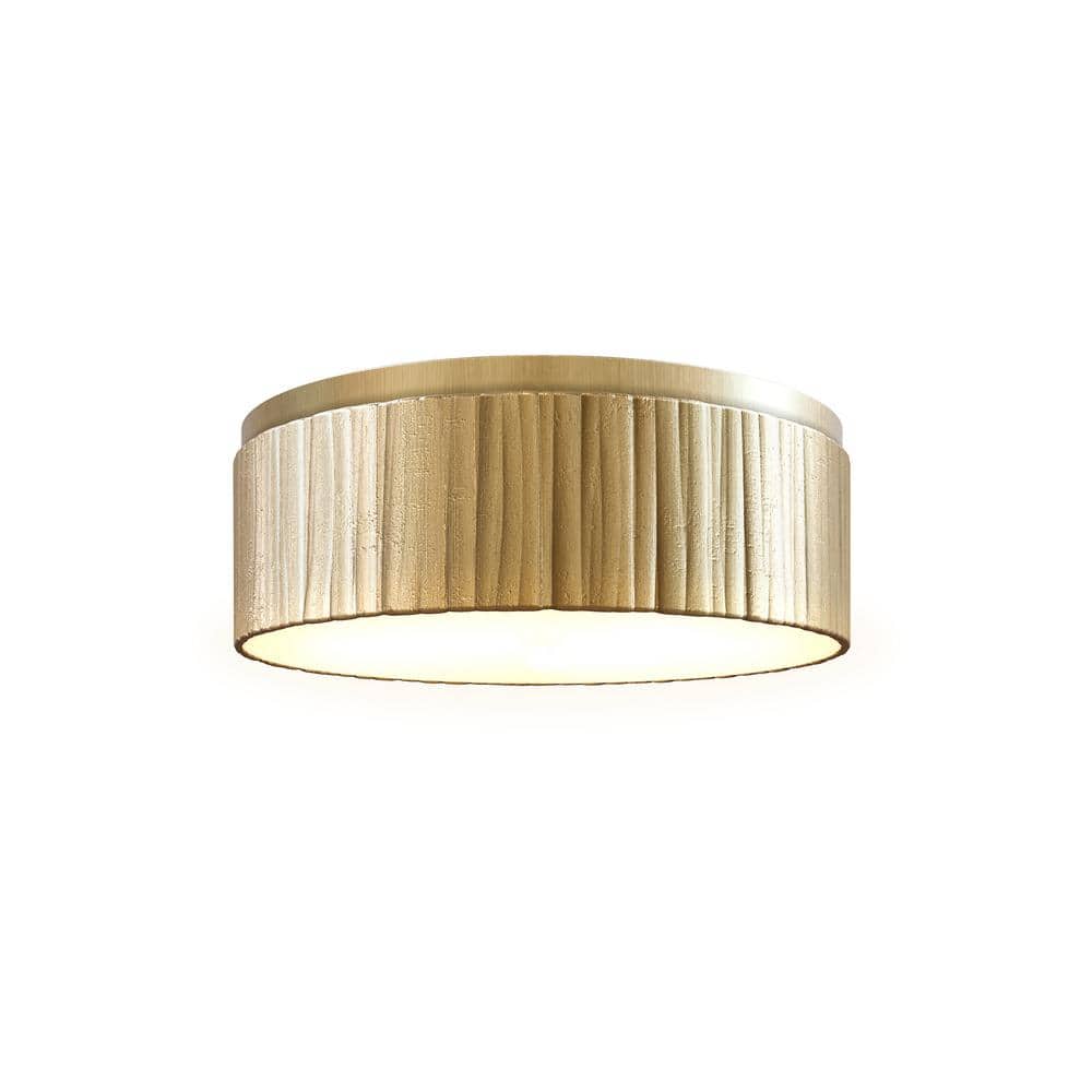 ALORA Kensington 12 in. 1 Light 32-Watt Vintage Brass Integrated LED ...