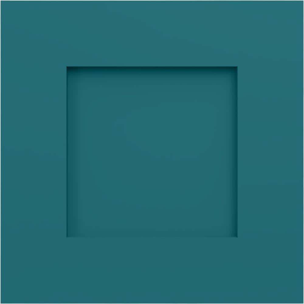 Ekena Millwork 12 in. W x 12 in. H True Fit PVC Flat Panel Shutters ...