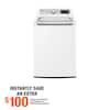 LG 5.5 cu. ft. SMART Top Load Washer in White with Impeller, NeverRust ...