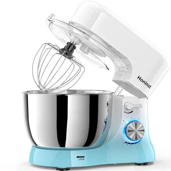 JEREMY CASS Big Chef 5.5 qt. 650-Watt 10-Speed Gradient Blue Stand ...