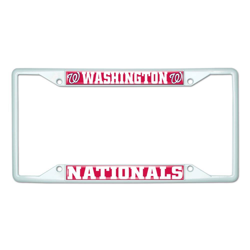 FANMATS Universal Fit MLB - Washington Nationals License Plate Frame ...