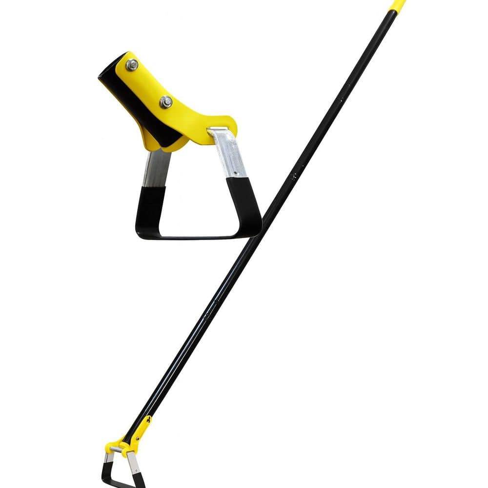 61 in. Adjustable Steel Handle Action Hoe, Heavy Duty Stirrup Garden ...