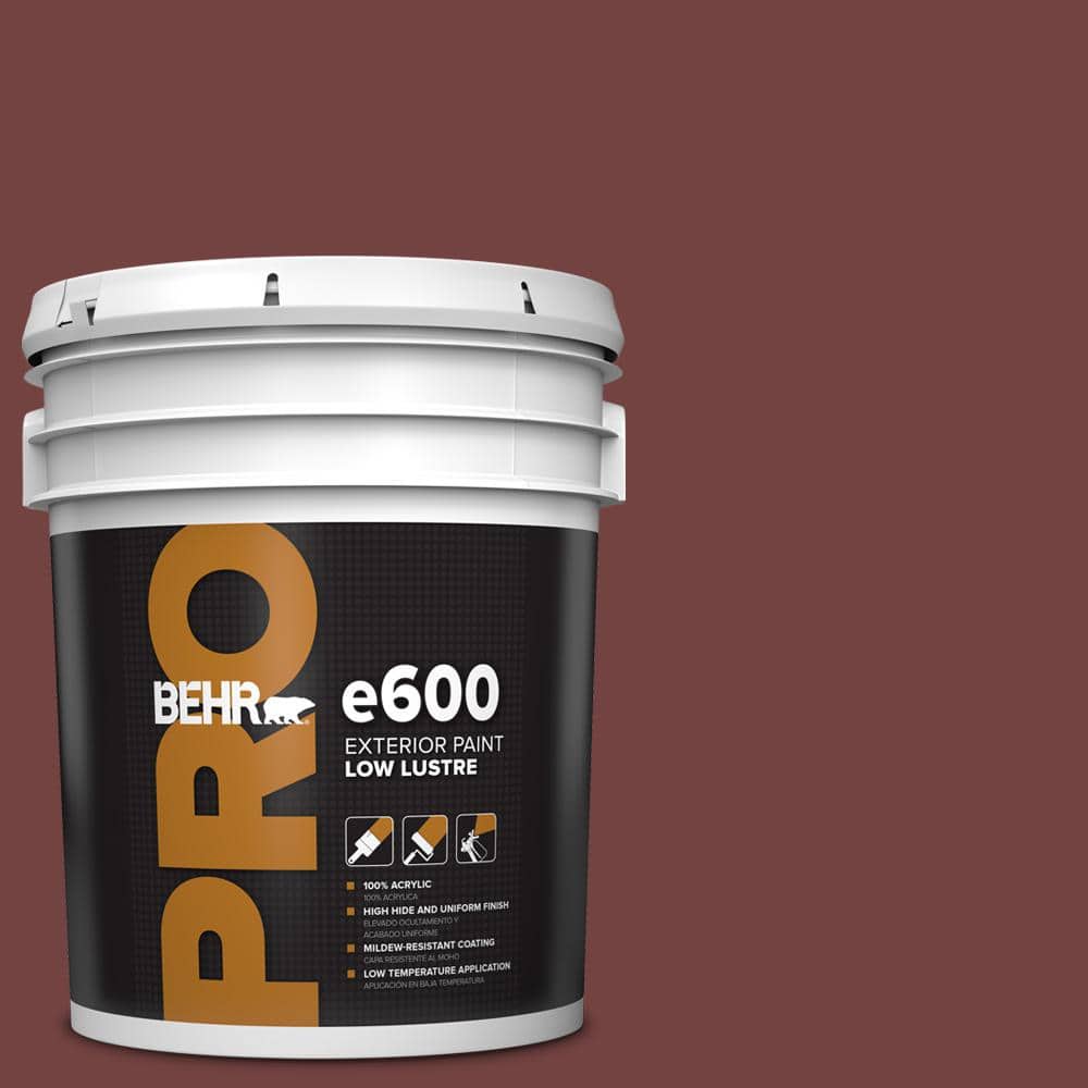 BEHR PRO 5 gal. #S-H-150 Chianti Low Luster Exterior Paint PR62305 ...