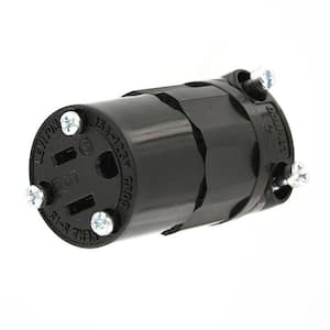 Leviton 15 Amp 125-Volt Wetguard Straight Blade 3-Wire Connector in ...