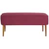 Safavieh Levi Maroon Bench MCR4609F - The Home Depot