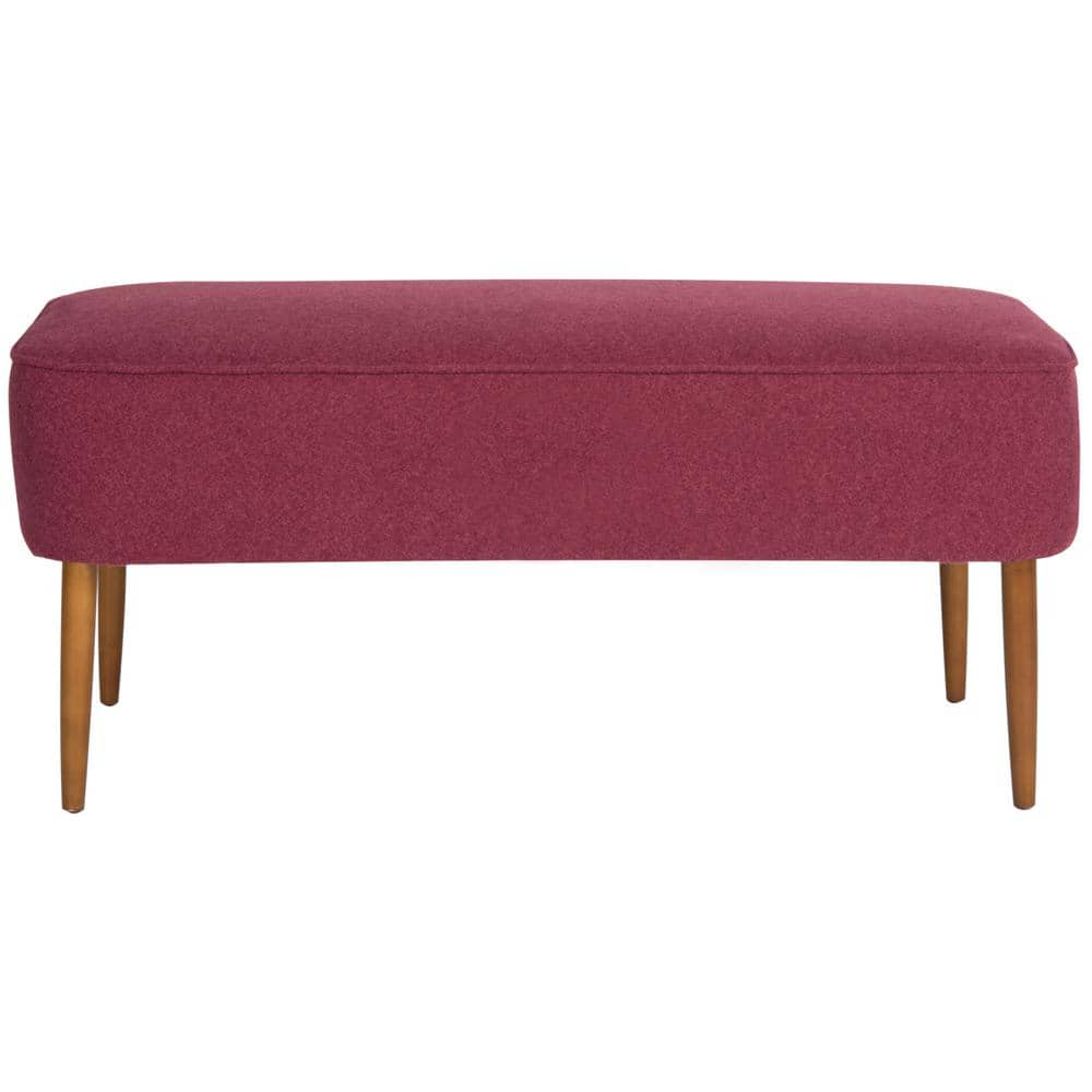 SAFAVIEH Levi Maroon Bench MCR4609F - The Home Depot