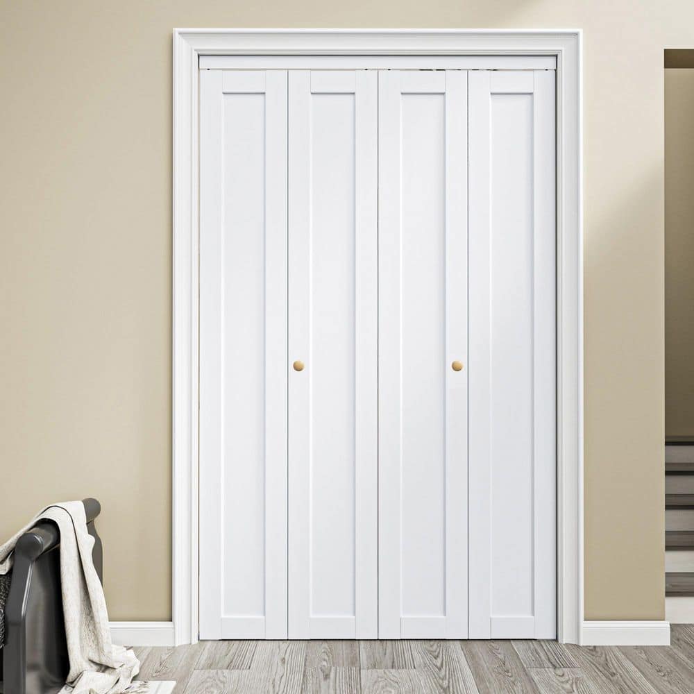 EH PUERTA 48 in. x 80 in. 1-Lite Panel Solid Core White Primed ...