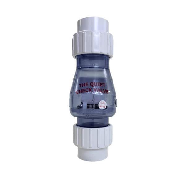 Liberty Pumps 1-1/2 in. Clear Quiet PVC Check Valve QCV150C-CL - The ...